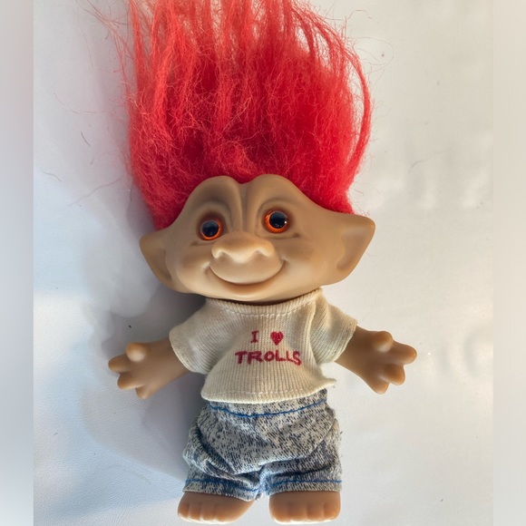 Ace Novelty | Toys | Vintage Ace Novelty I Love Trolls Troll Doll ...